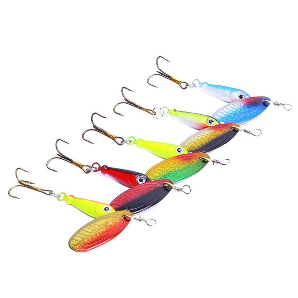 5PCS Metal Fishing Lures Baits Artificial Fish Bait Professional ...