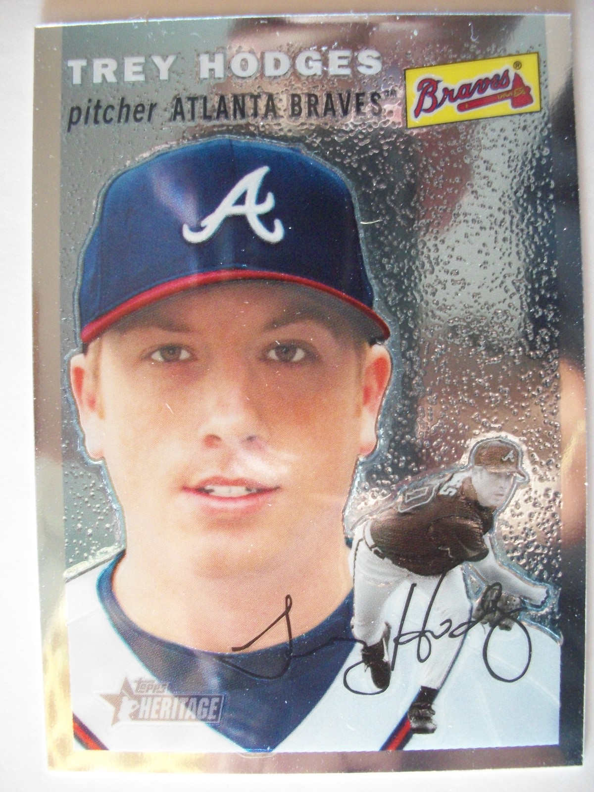 2003 TOPPS HERITAGE CHROME TREY HODGES # THC45 BRAVES BOX 48 | eBay