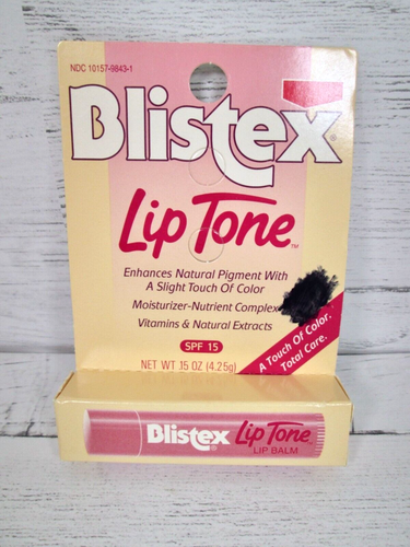 Blistex Lip Tone Lip Balm SPF 15 Slight Touch of Color 0.15 Oz VIntage ...