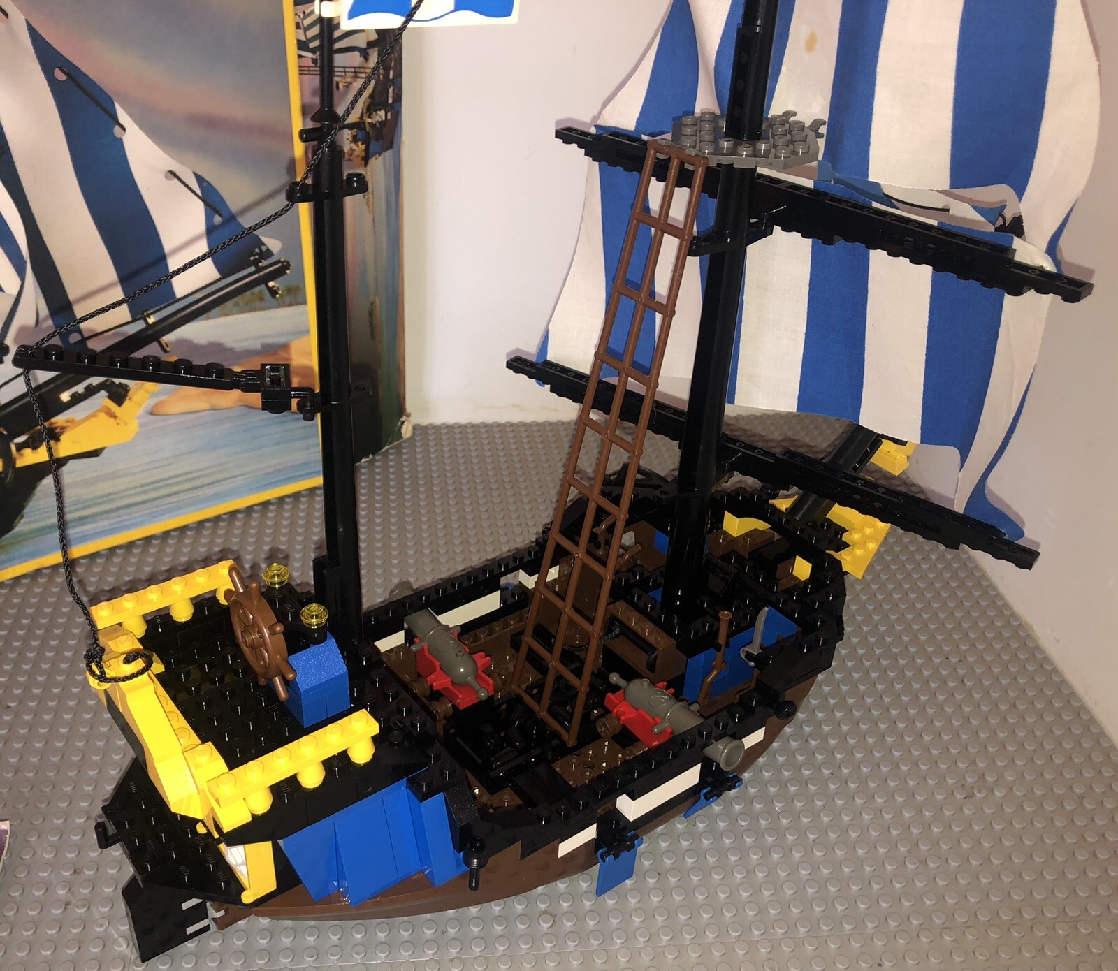 Lego 6274 Caribbean Clipper Set Box Manual Minifigures Vintage Boat ...