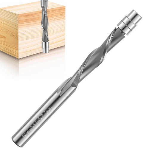 Downcut Spiral Flush Trim Router Bit Carbide Flush Cut Router Bit w/ 1/ ...