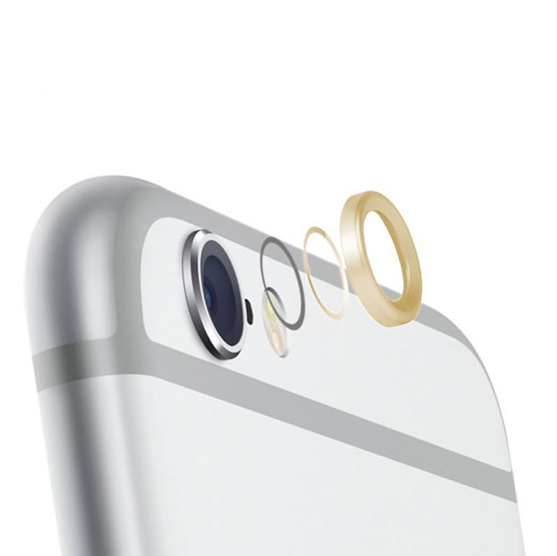 2× iPhone 6 6s plus Back Camera Metal Lens Protect Ring Circle Cover ...