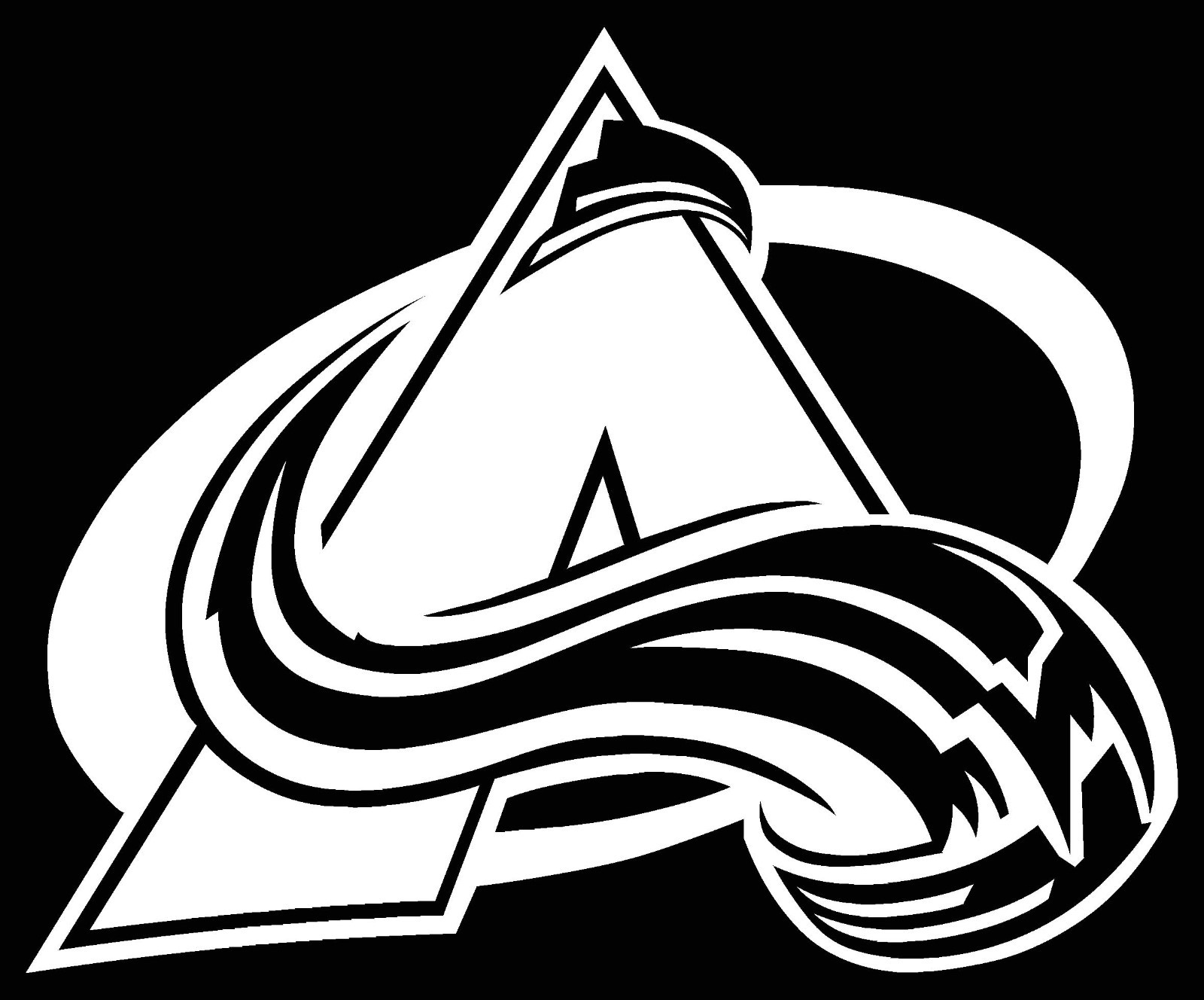 Colorado Avalanche Logo Black