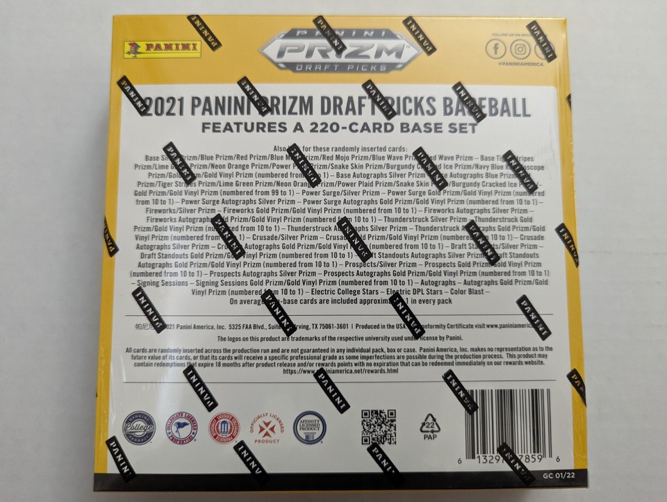 2021 Panini Prizm Draft Picks Baseball Hobby Box - 5 autos | eBay