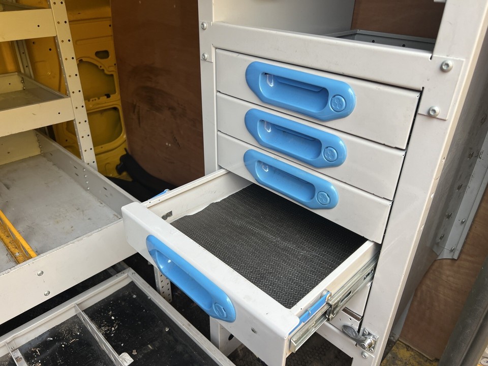 VAN RACKING SHELVING BOTT SORTIMO VAN SHELVING SHELVES WORKSHOP EX AA ...