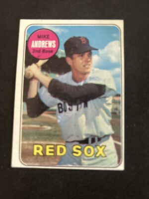 1969 Topps Baseball Card #52 Mike Andrews Boston Red Sox Nm+ Free ...