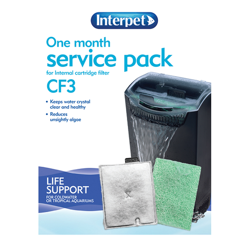 Interpet Cartridge Filter Service Pack Mini CF1 CF2 CF3 Aquarium Media ...