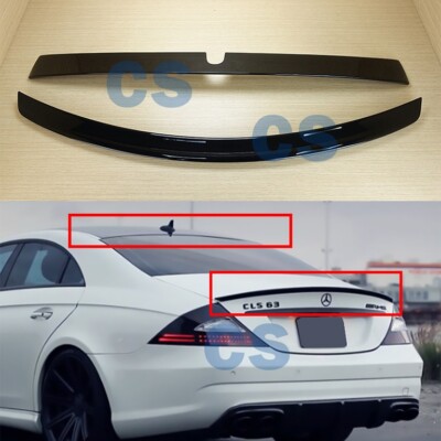 Painted For Mercedes Benz W219 CLS Sedan Lorinser Rear Roof & Trunk ...