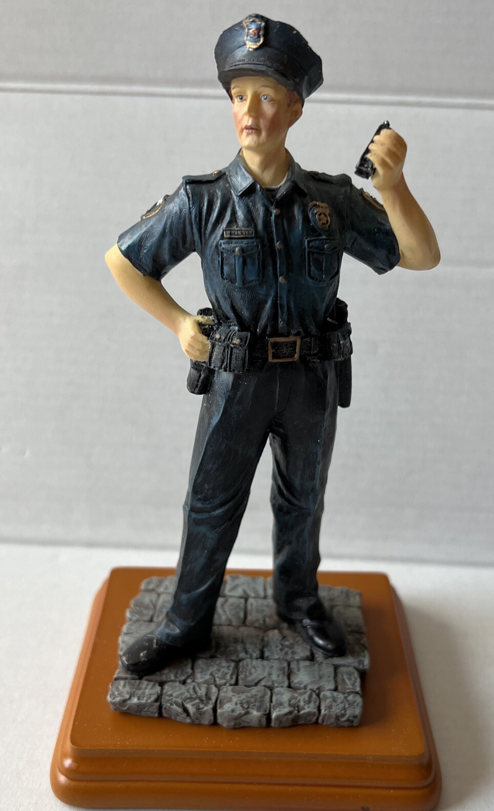 Vanmark Blue Hats of Bravery MAN IN BLUE Police Figurine 7.5 In | eBay