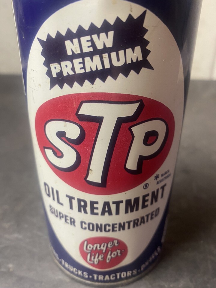 STP OIL TREATMENT 1963 STUDEBAKER CAN,PLASTIC RIVITED PULLTAB,AL TOP ...