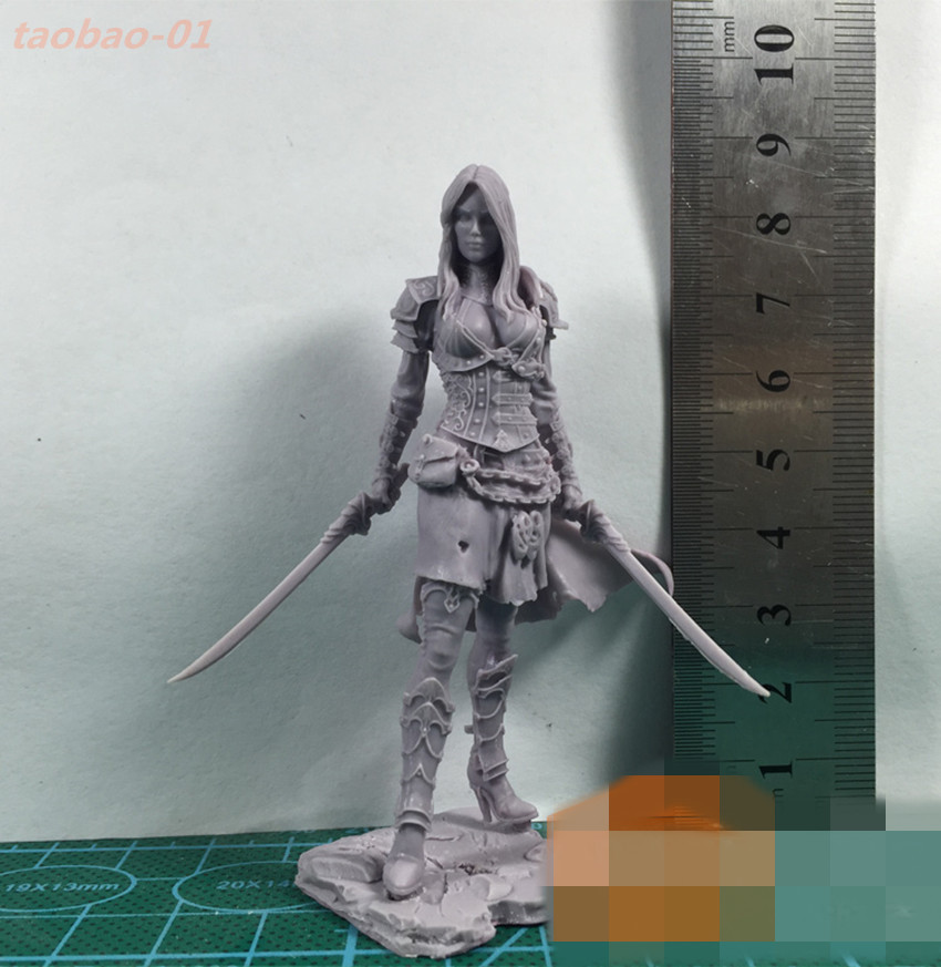 1:20 scale 90mm Resin Figures Model Kit Fantasy Film Game female ...