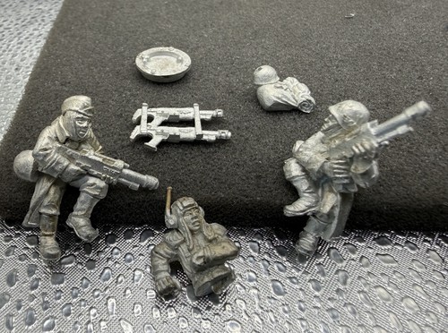 Warhammer 40k Imperial Guard 2x Valhallan Tank Riders & Commander Metal ...