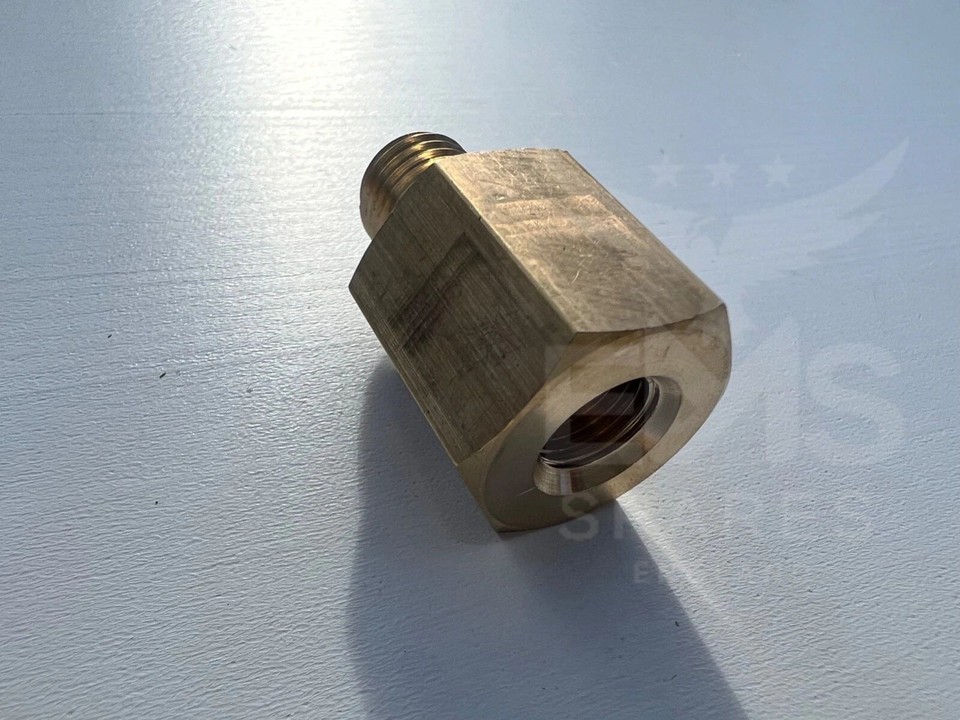 7/16" UNF Male to 3/8" UNF Female Brass Hydraulic clutch or brake pipe adapter | eBay UK