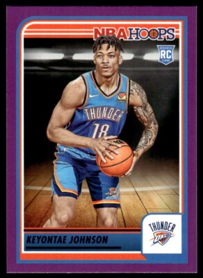 2023-24 Hoops Purple Keyontae Johnson Rookie Oklahoma City Thunder #263 ...