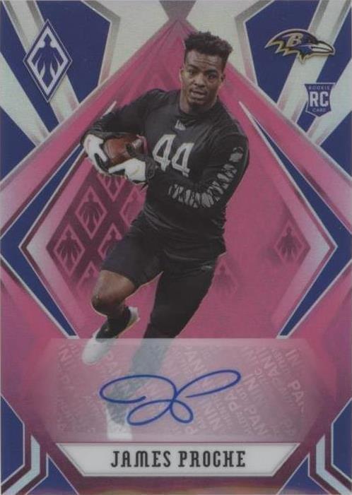 2020 Panini Phoenix - Rookies James Proche #184 Pink Autographs /35 (AU ...