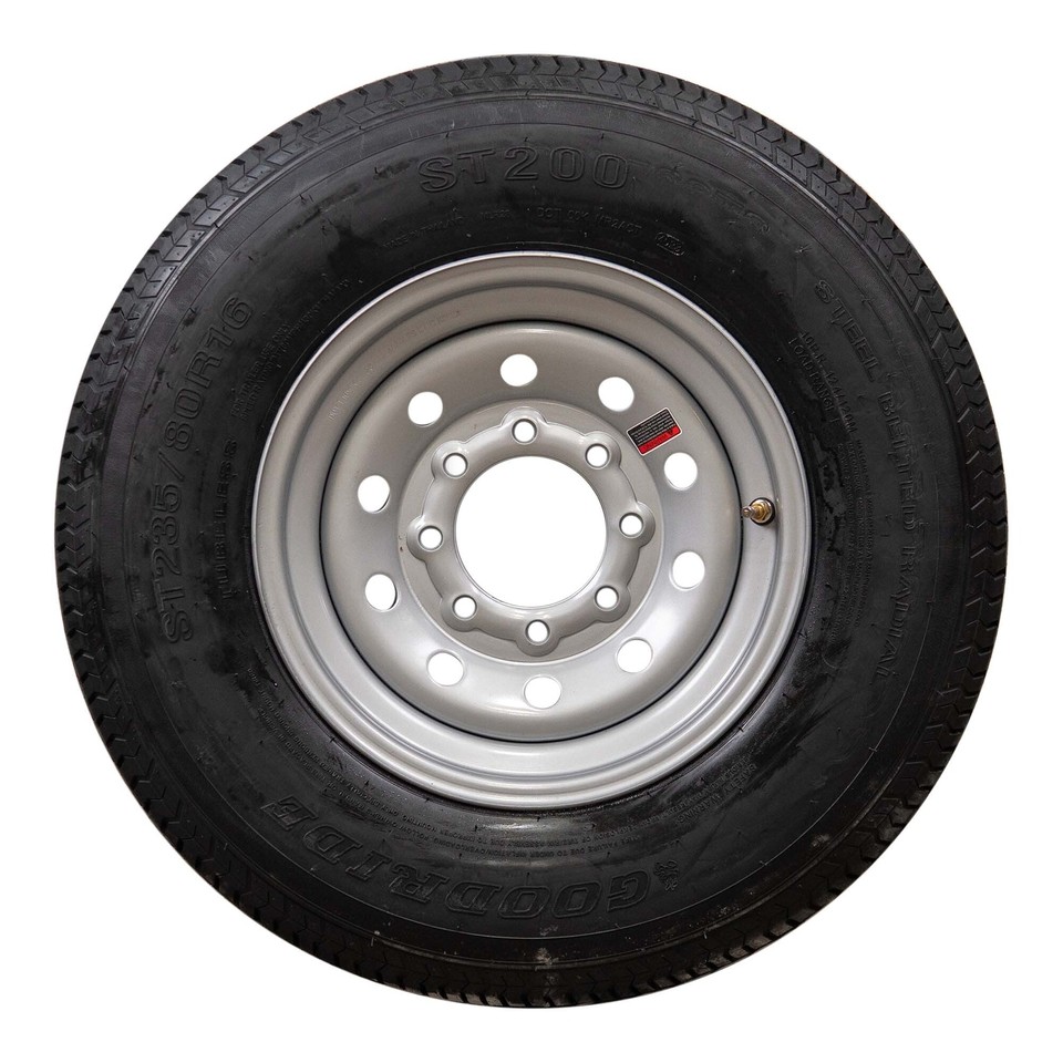 Goodride 16" 10 ply Radial Trailer Tire & Wheel ST235/80 R16 8 Lug ...