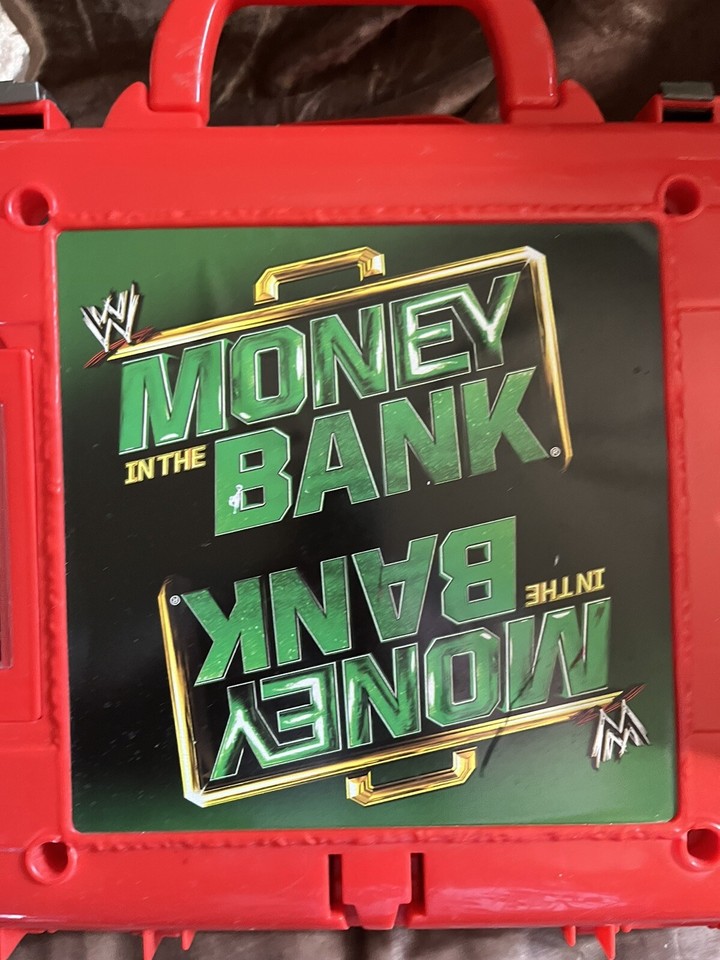 WWE Wrestling Rumblers Money in the Bank Briefcase w/ Figures Carrying ...