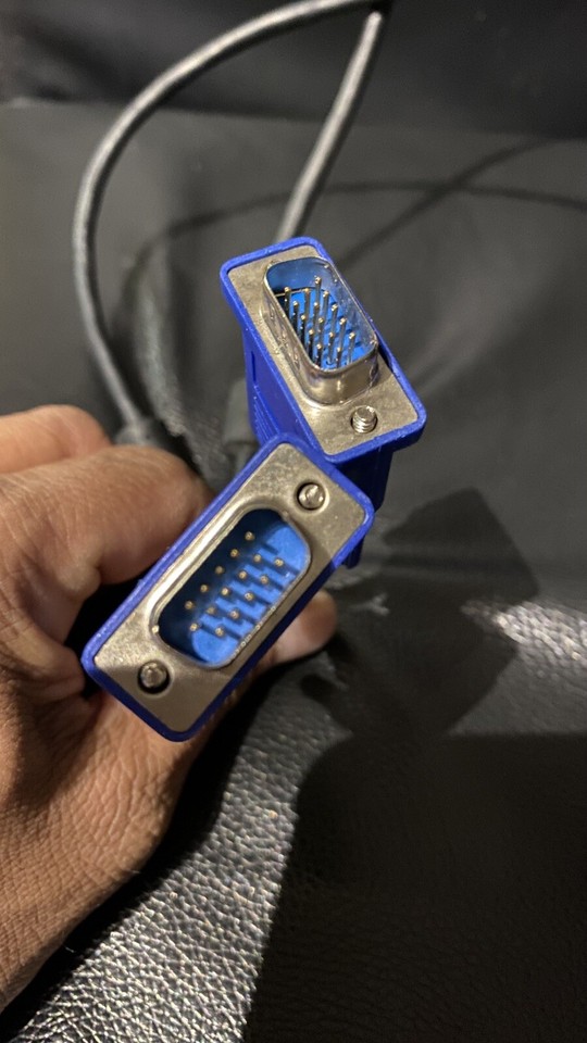 2X VGA Monitor PC Extension Lead Cable SVGA 15 Pin Male to Male UK | eBay