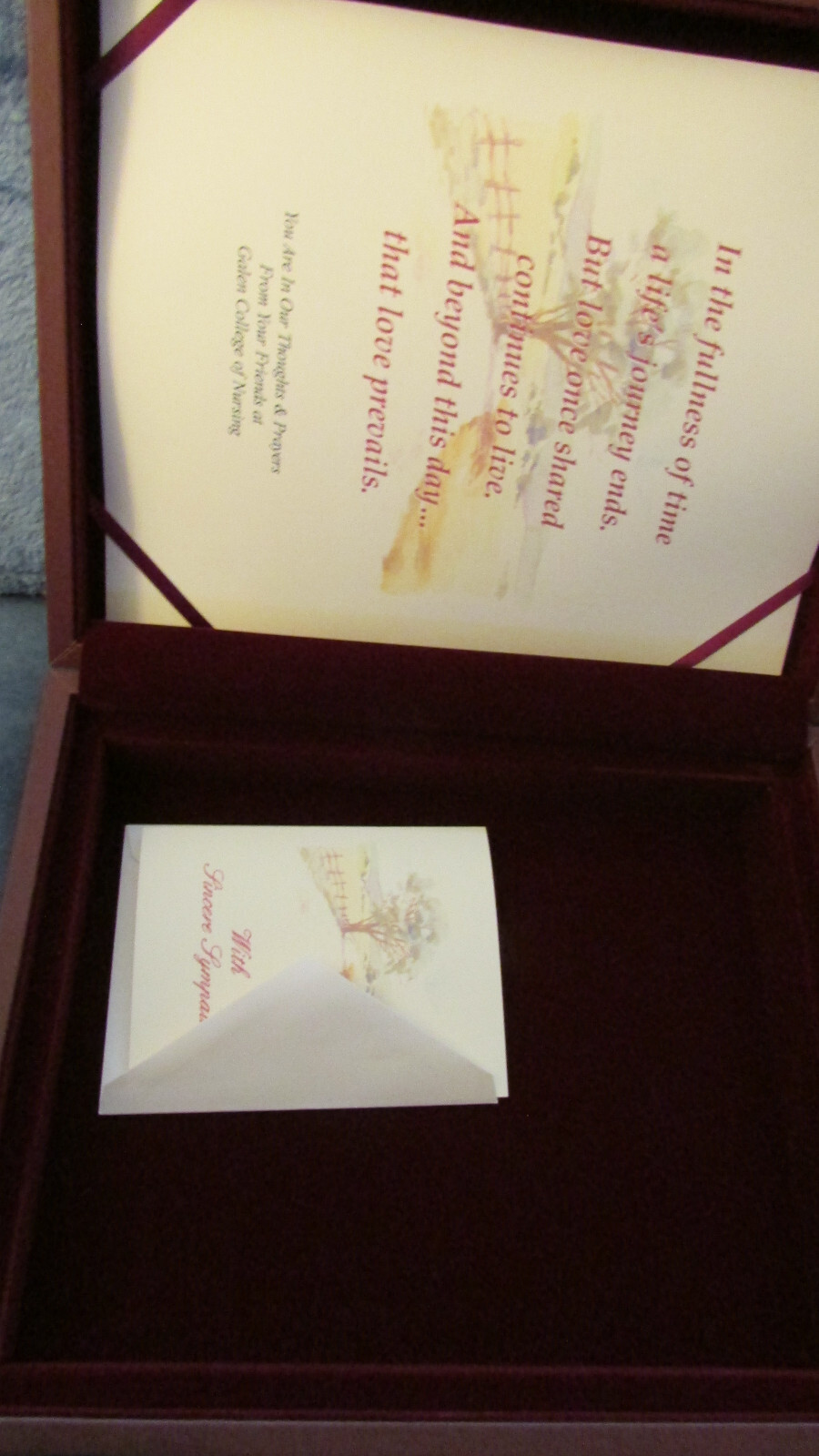Bereavement Box Beyond this Day The Way of Hope Memorial Book Keepsake ...