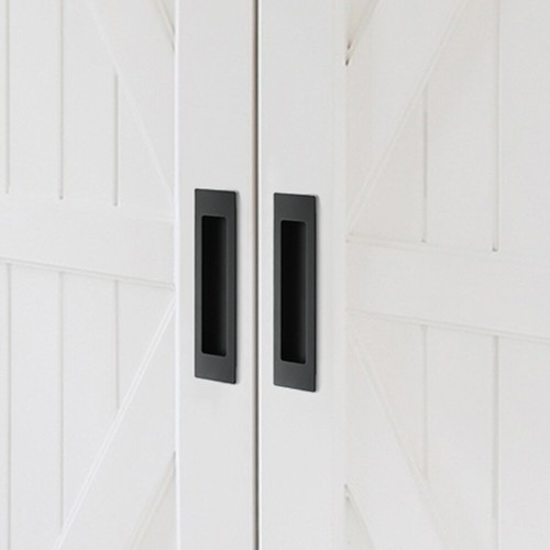 Kitchen Flush handles Cabinet Sliding door pull matt black 304 ...