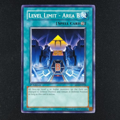 Level Limit Area B SD3-EN024 - Structure Deck - YuGiOh! Card | eBay