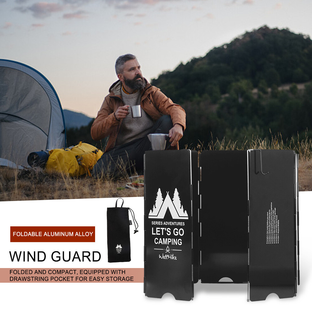Portable Wind Guard Foldable Wind Shield with Storage Bag for Picnic ...