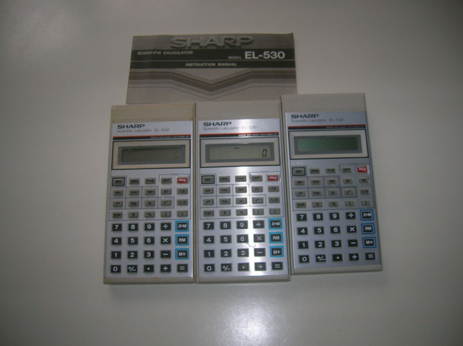 3 Sharp Scientific VINTAGE Calculators (Three) - Model EL-530 | eBay