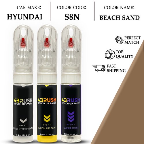 For HYUNDAI S8N BEACH SAND Touch Up Paint Scratch Remove Repair Kit Pen ...