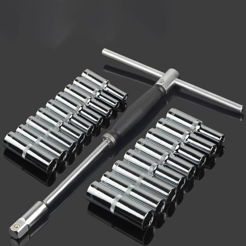 1/10/17/18pc T-Bar Socket Wrench Set Hand Tool Car Bolt Spinner Bolt ...