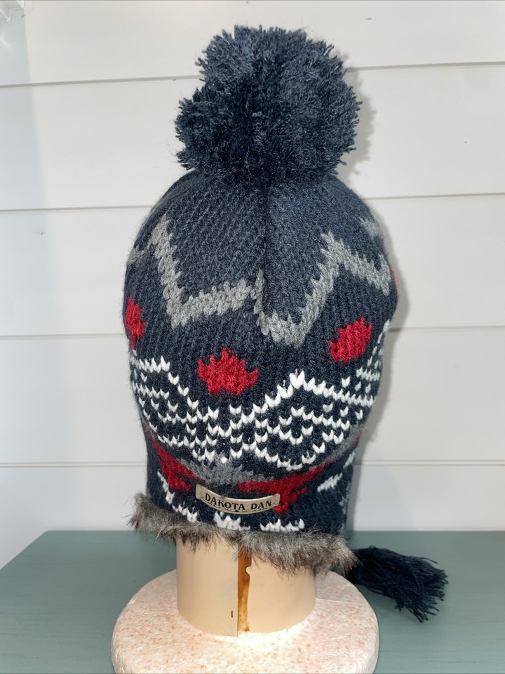 Dakota Dan Hat Hunting Warm Ear Flap Winter Snow Cap Red/Blue | eBay