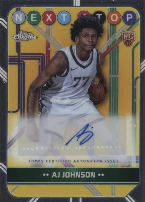 2024-25 Topps Chrome - Next Stop Signatures AJ Johnson #NSS-AJ (AU, RC ...