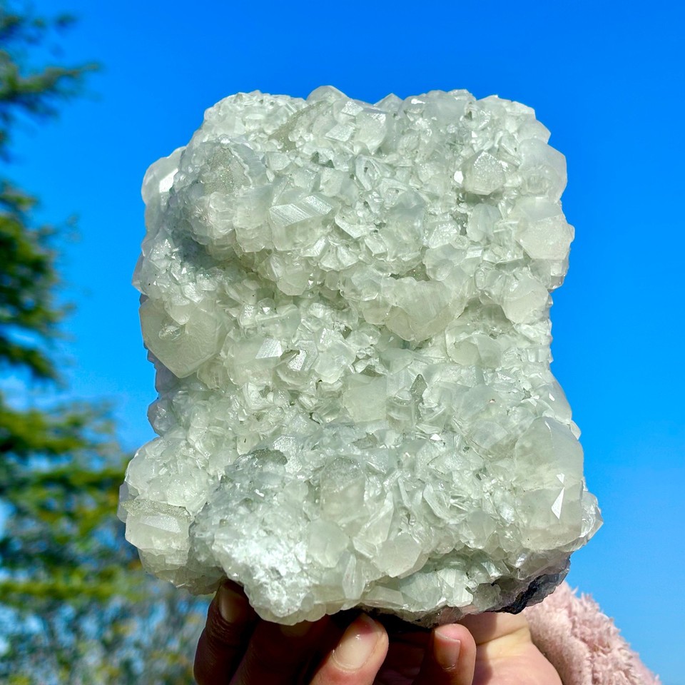 4.99LB Natural Panda Calcite Mineral Specimen/Fluorescent Glow Under UV ...