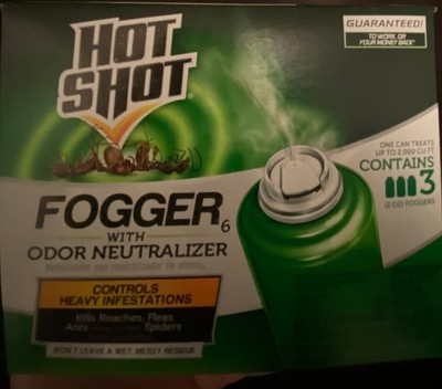 3-pack HOT SHOT Fogger with Odor Neutralizer Insect Killer Roach Ant ...
