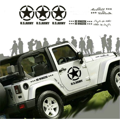 Graphics US Army Military Car Stickers For Jeep Cherokee Wrangler Side ...