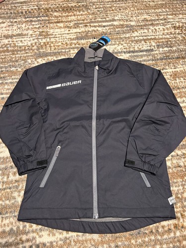 Bauer Boys Full Zip Flex Jacket High Neck Long Sleeve Size XS Black ...