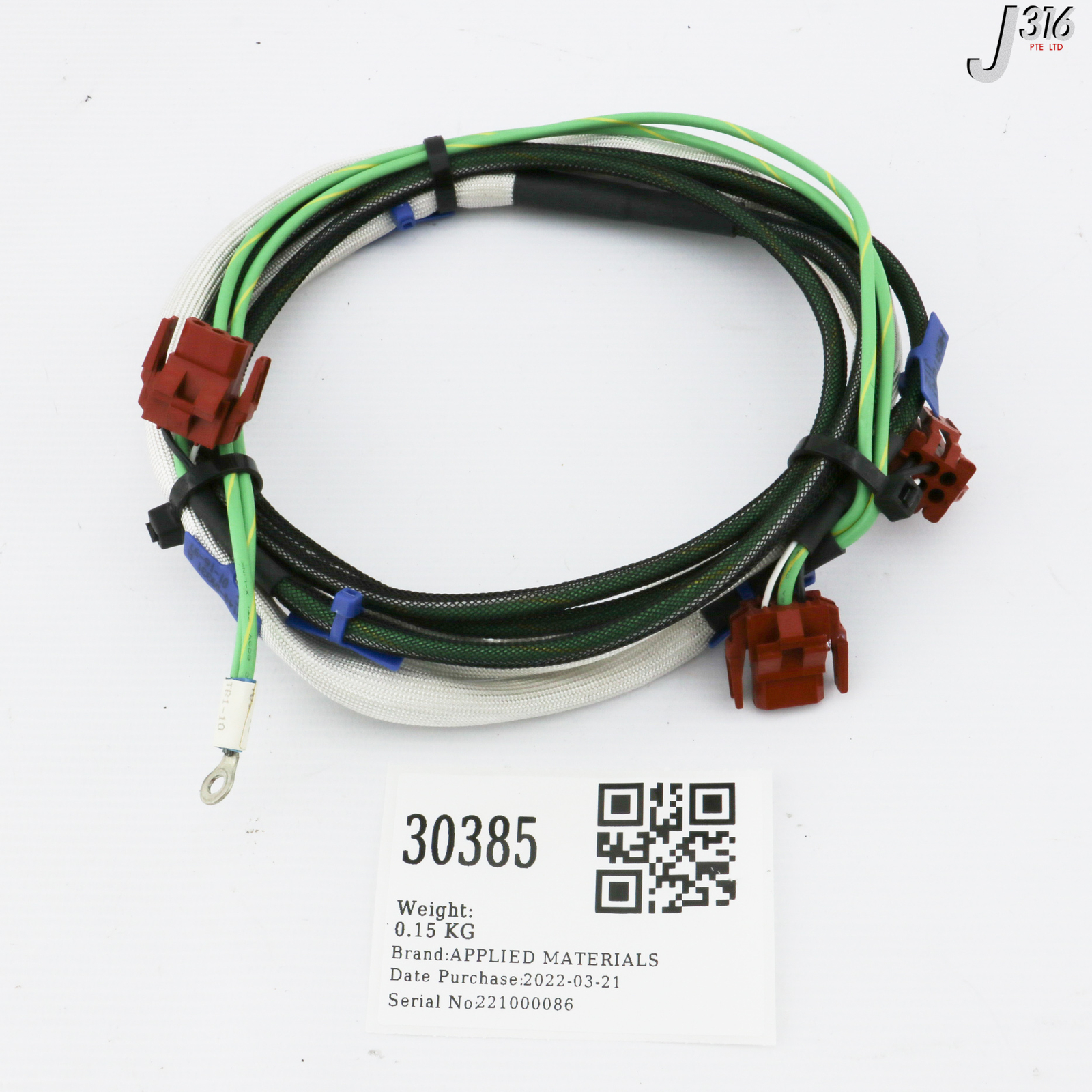 30385 APPLIED MATERIALS HARNESS ASSY, HTR POWER 7 AMP L.S. ENDCL, 1M ...