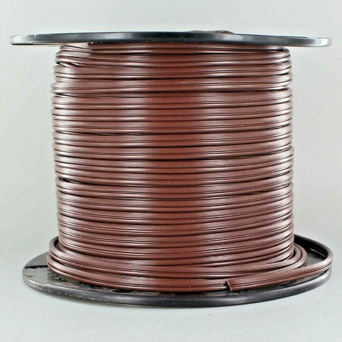 25 Feet 18/2 SPT1 - BROWN PVC JACKET - STRANDED COPPER - LAMP WIRE UL ...