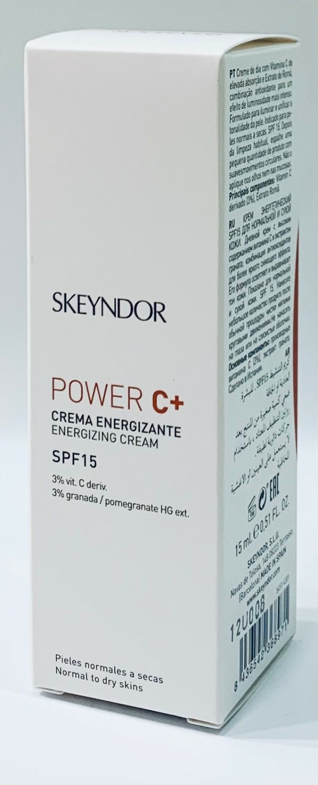 Crema Energizante Piel Normales a Secas Energizing Cream 15ML Power C+ ...