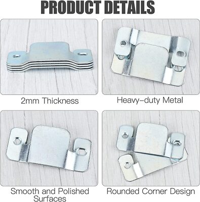 Interlocking Bracket Headboard Wall Clips Corner Sofa Connecting Divan ...