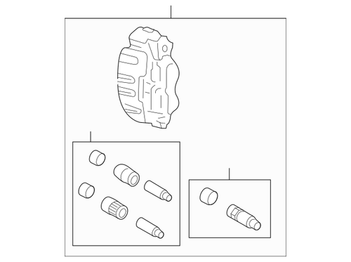 Front Left Brake Caliper Unloaded Motorcraft BRCF-98 | eBay