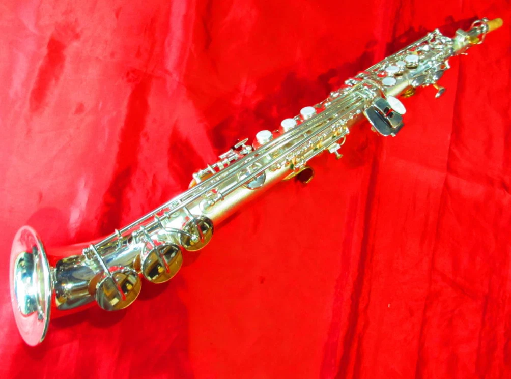 Silver Soprano Saxophone