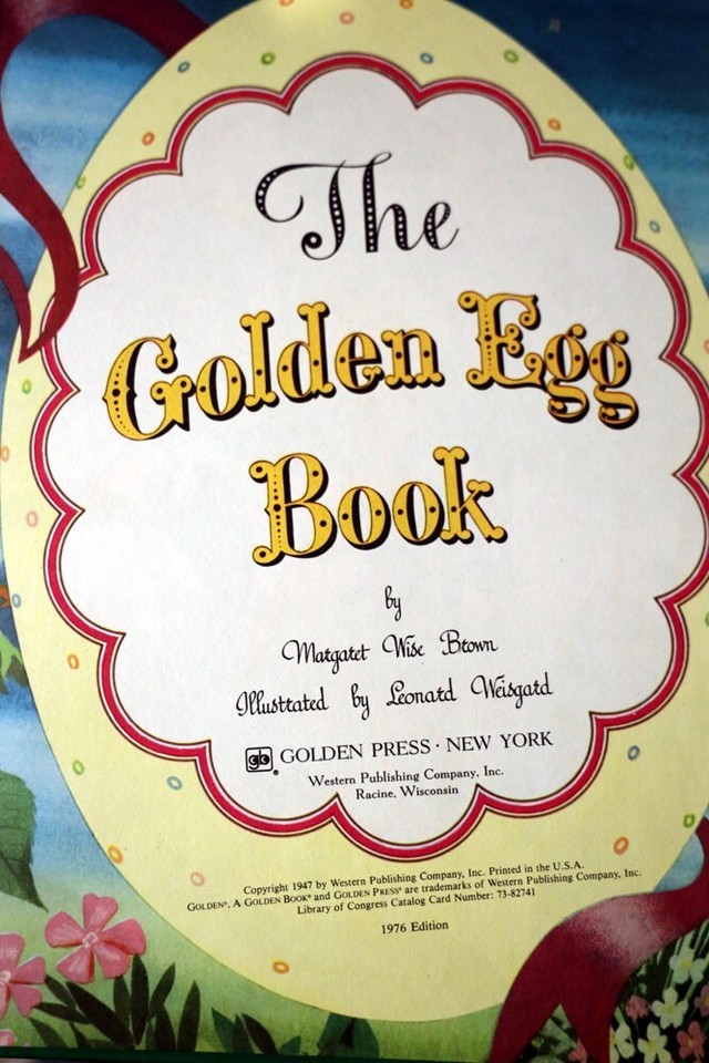 THE GOLDEN EGG BOOK 1947 1976 EASTER Vintage Golden Book Margaret Wise ...