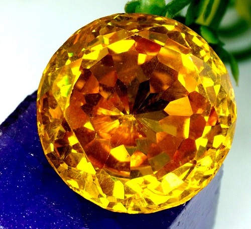 Natural Huge Zircon 50.25 Ct Yellow Color Round Cut Loose Gemstone | eBay