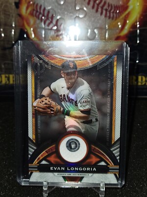 2023 Topps Tribute Evan Longoria Stamp of Approval Relic /199 SOA-EL SF ...