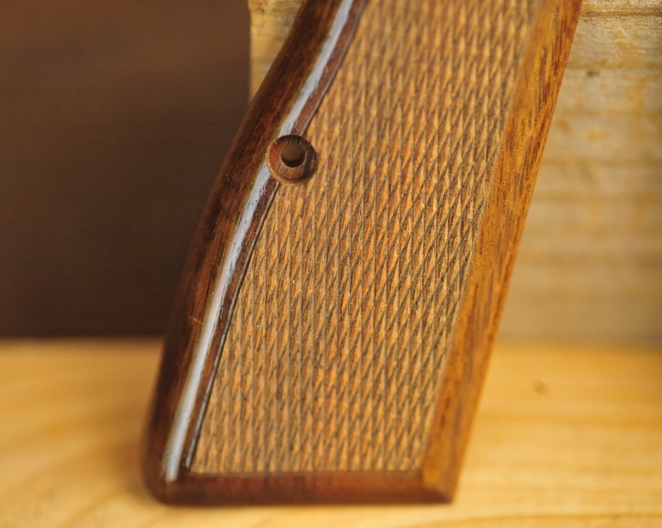 Vintage Browning Hi Power HP High Power P35 Factory Wood Grips- RED ...