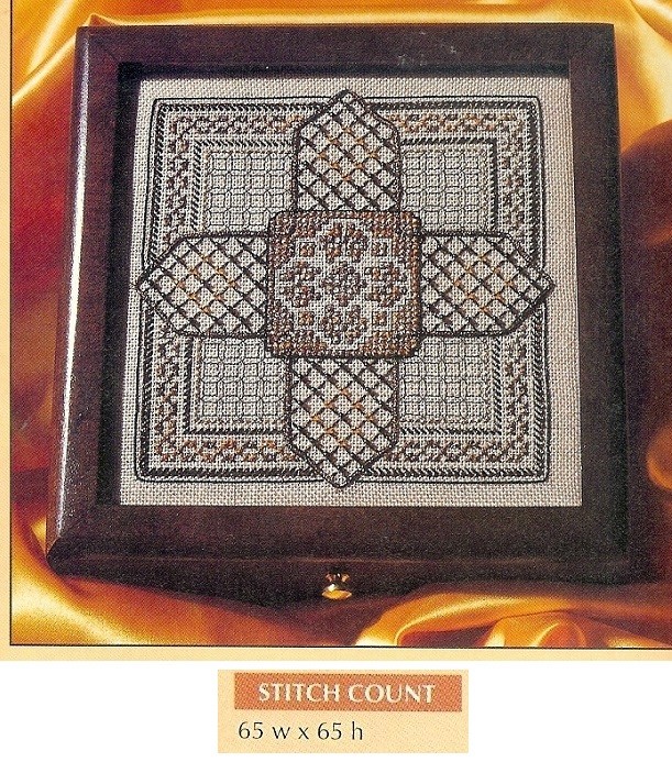 COPPER-FILIGREE BOX LID - CROSS STITCH PATTERN ONLY HM - EYUS | eBay
