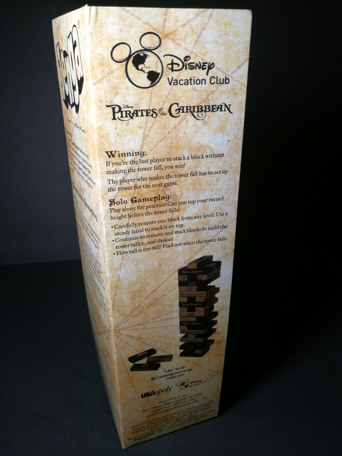 Disney Vacation Club DVC Jenga Pirates of the Caribbean Family Fun Game ...