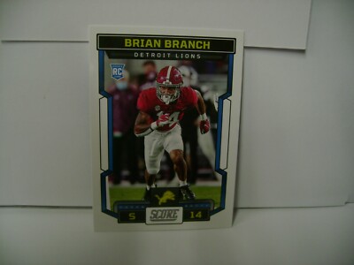BRIAN BRANCH 2023 SCORE #380 ROOKIE | eBay