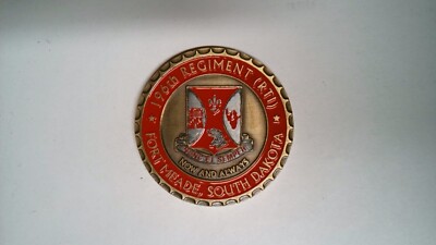 CHALLENGE COIN 196TH REGIMENT RTI FORT MEADE AND SOUTH DAKOTA UNSURE ...