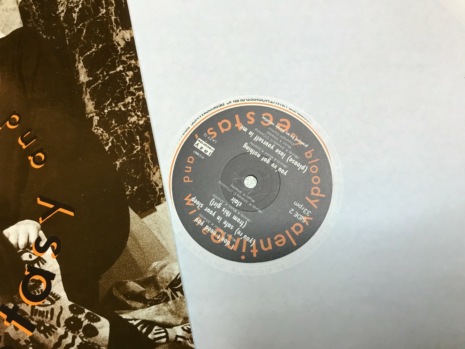 MY BLOODY VALENTINE Ecstasy and Wine Lp 1st UK Press Lazy Recordings ...